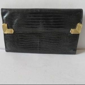 ANN TURK | Bags | Glen Miller For Ann Turk Black Leather Wallet | Poshmark